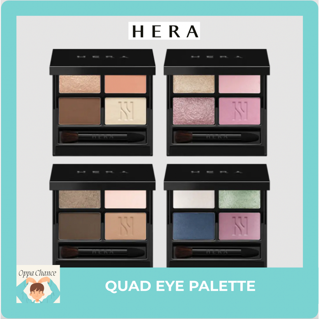 *New color added* With brush set [Hera] Quad Eye Color Eyeshadow ...