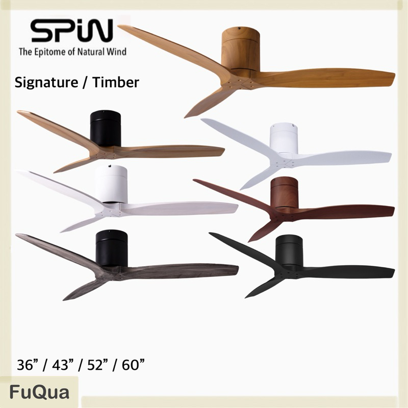 SPIN Smart DC Ceiling Fan - Signature / Timber Series [Real Wood ...