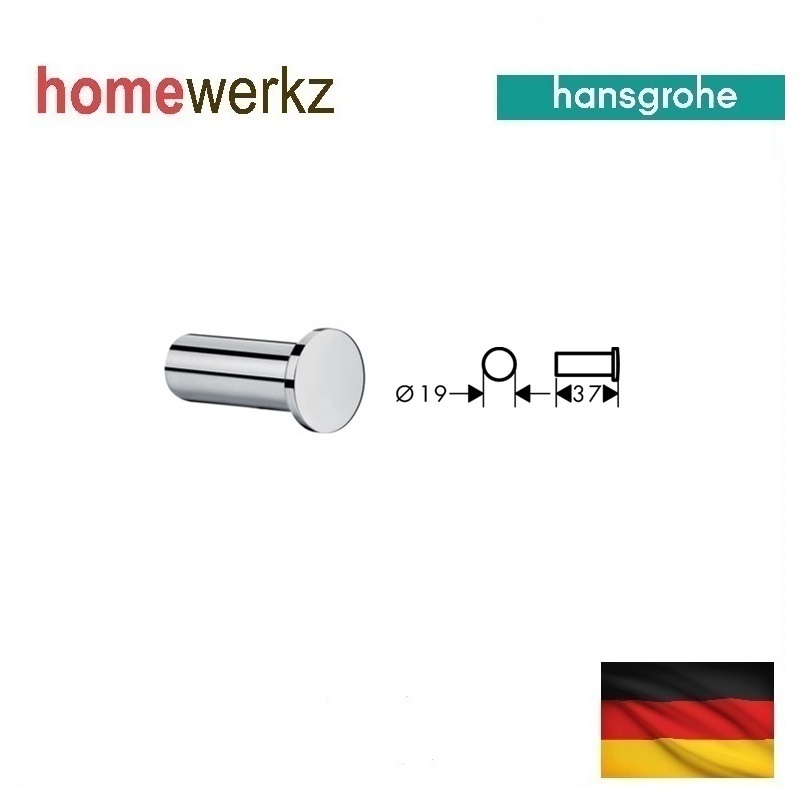 Hansgrohe Logis Universal Single Hook 41711000 (Size: Ø19 x 37mm ...