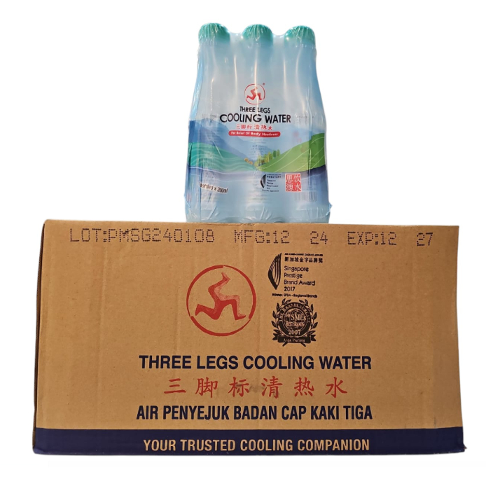 3 Legs Cooling Water (48btls x 200ml) [Halal] | Shopee Singapore