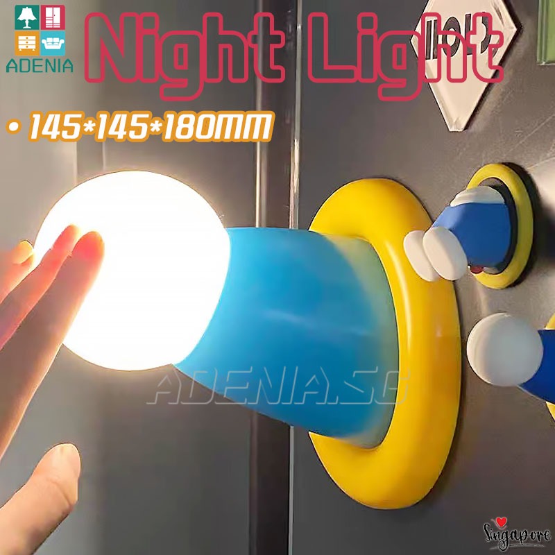 【SG】Doraemon Light Magnetic Night Light Bedroom Sleeping Light Doraemon ...