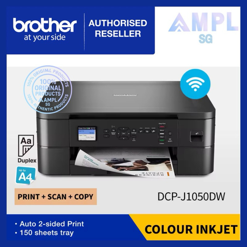 Brother DCP-J1050DW Inkjet Printer Print | Scan | Copy | Wireless ...