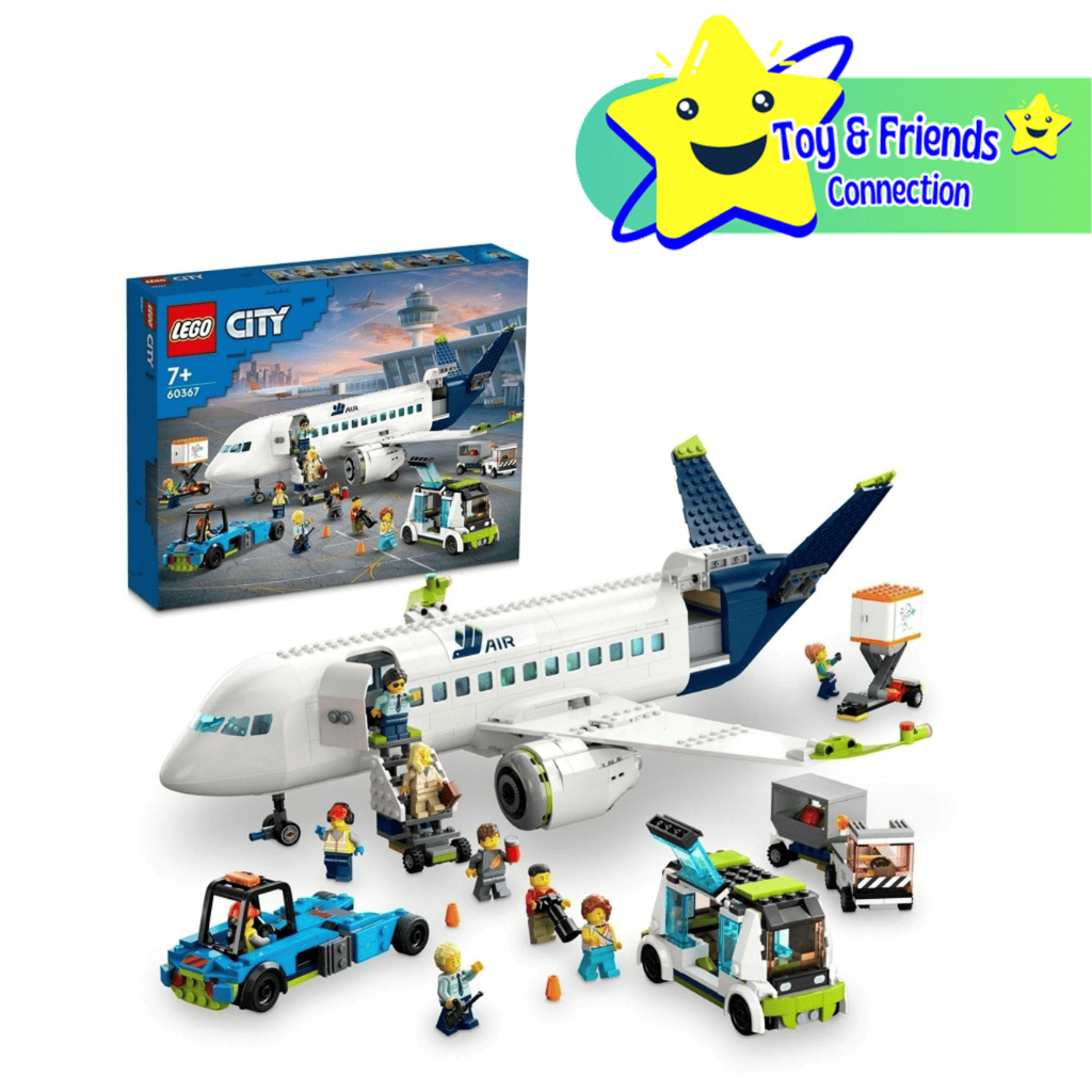 LEGO City Big Vehicles 60367 Passenger Airplane Building Set Toys (913 ...