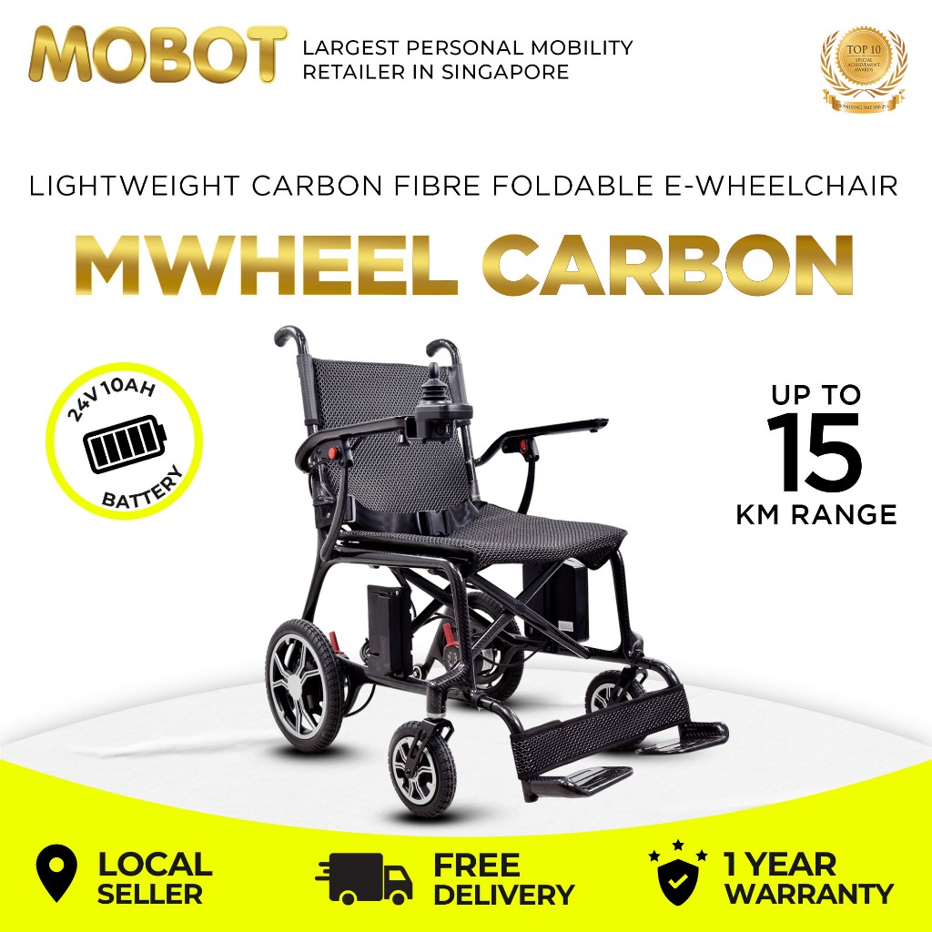 MOBOT SG OFFICIAL | MWheel Carbon Motorised Electric Wheelchair | 12kg ...
