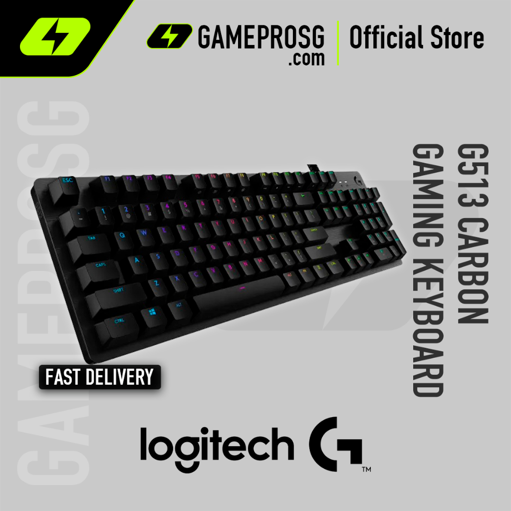 Logitech G513 CARBON LIGHTSYNC RGB Wired Mechanical Gaming Keyboard ...