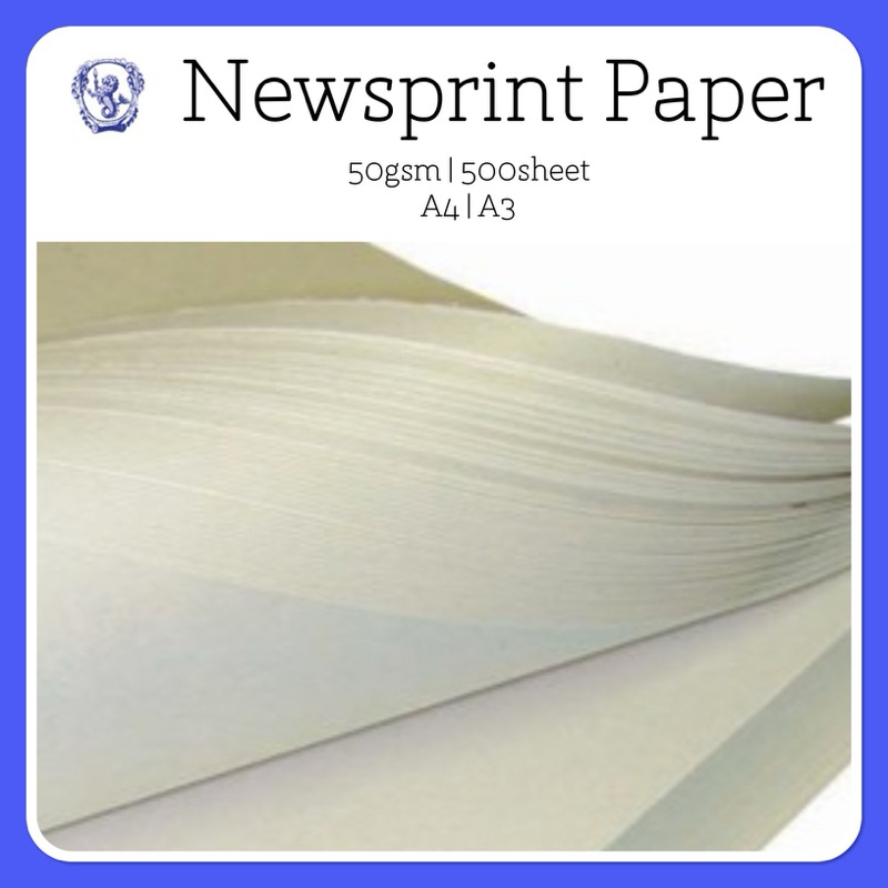 🇸🇬 Newsprint Paper 50gsm (500 sheets) | Shopee Singapore