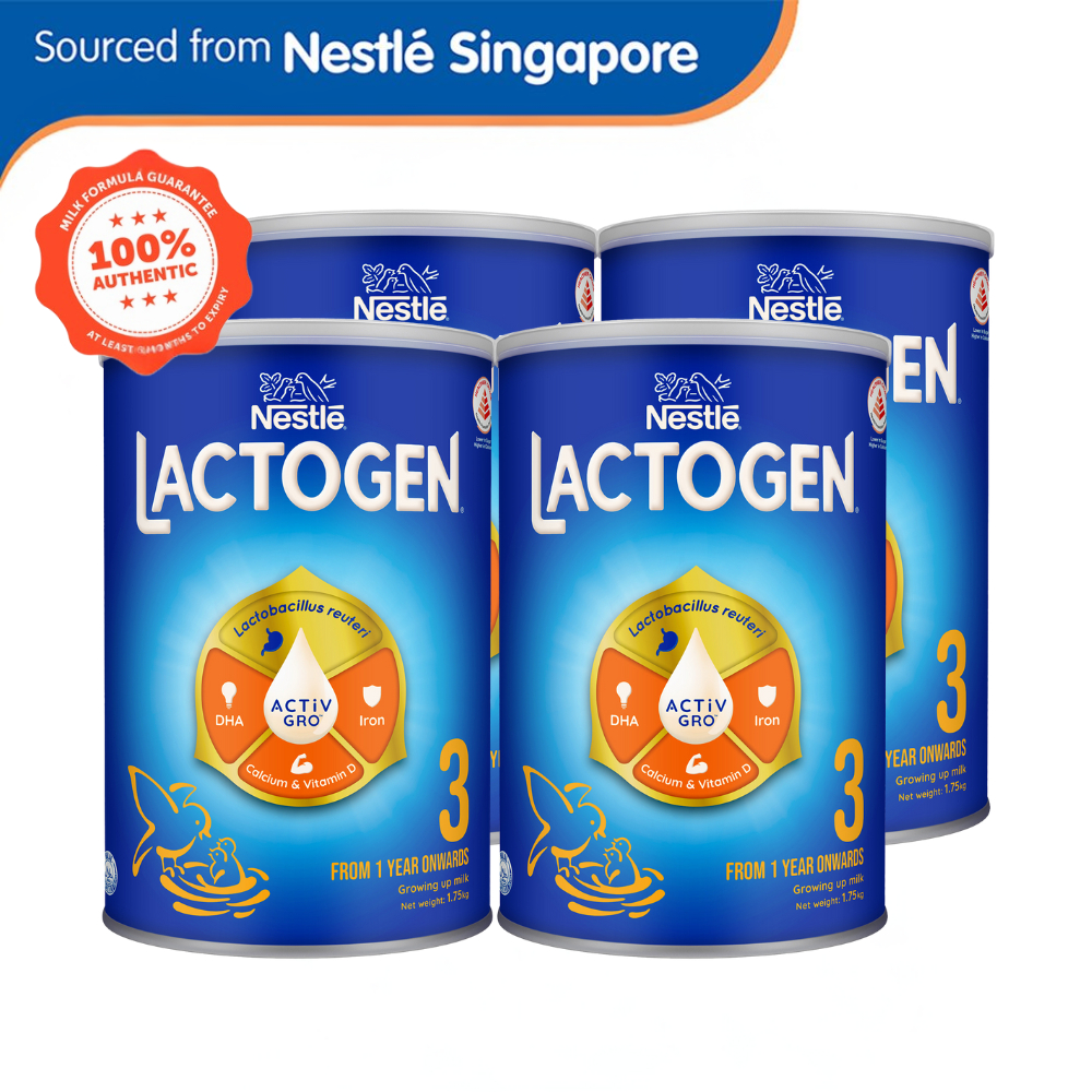 [Bundle of 4] Nestle Lactogen Stage 3 Growing Up Milk Formula 1.75kg ...