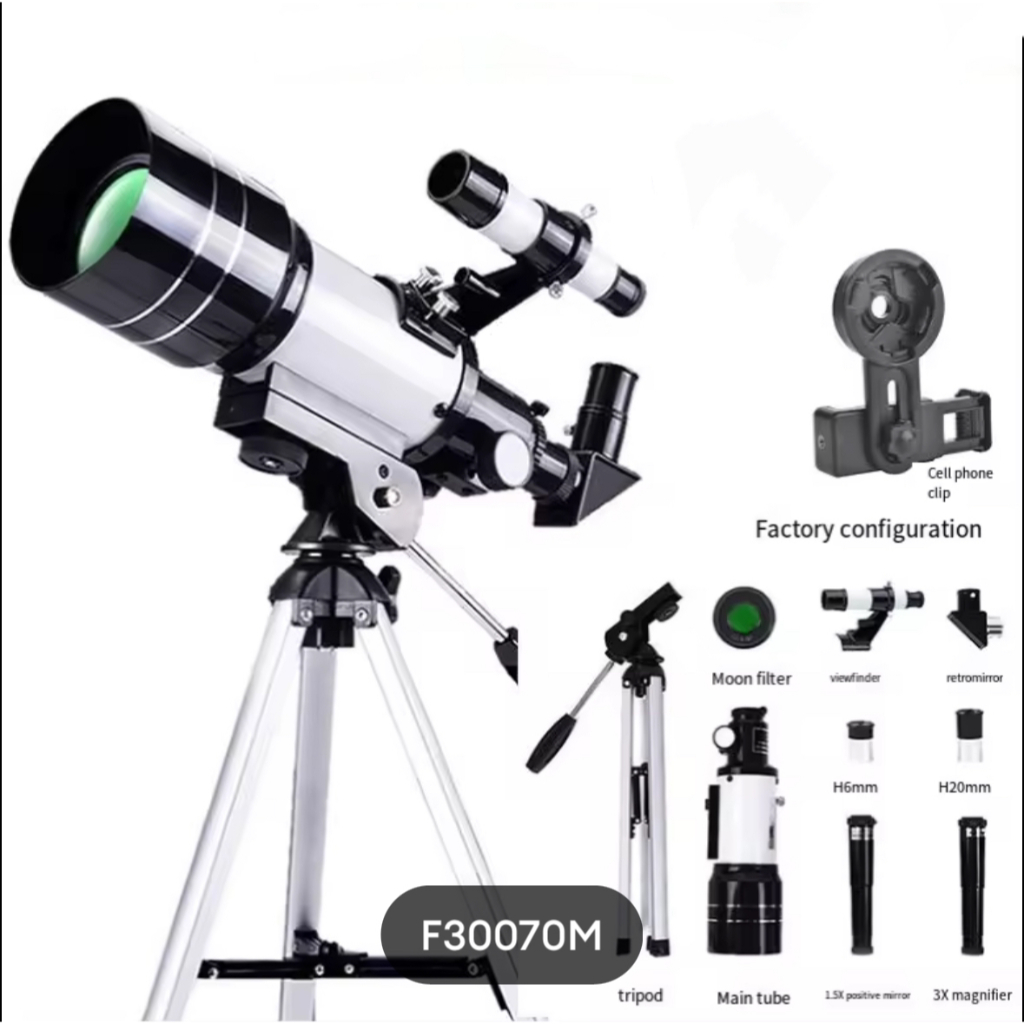 300mm 70mm Professional Astronomical Telescope Monocular Outdoor Travel ...