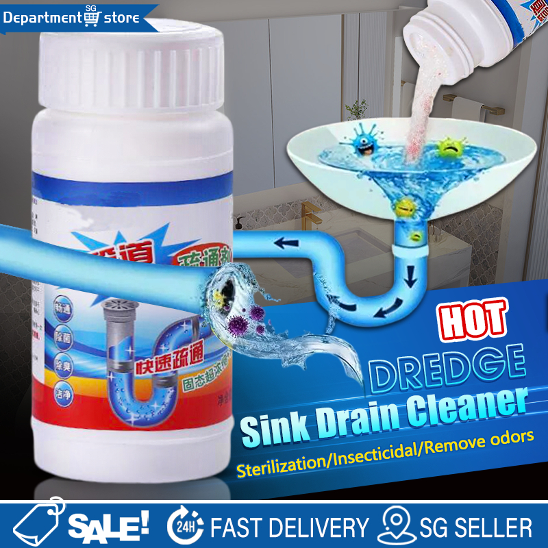 110g Drain Pipe Basin Cleaner Clean Drain Clog Remover Clogged Drainage ...