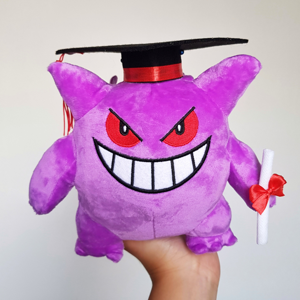 [SG SELLER] 18cm Gengar Graduation Plush | Shopee Singapore