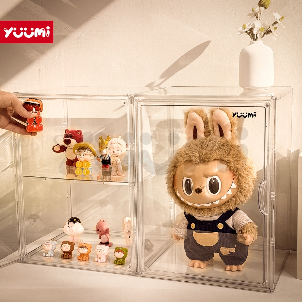 Yuumi Acrylic Labubu Popmart Display Box - Transparent Shoe rack ...