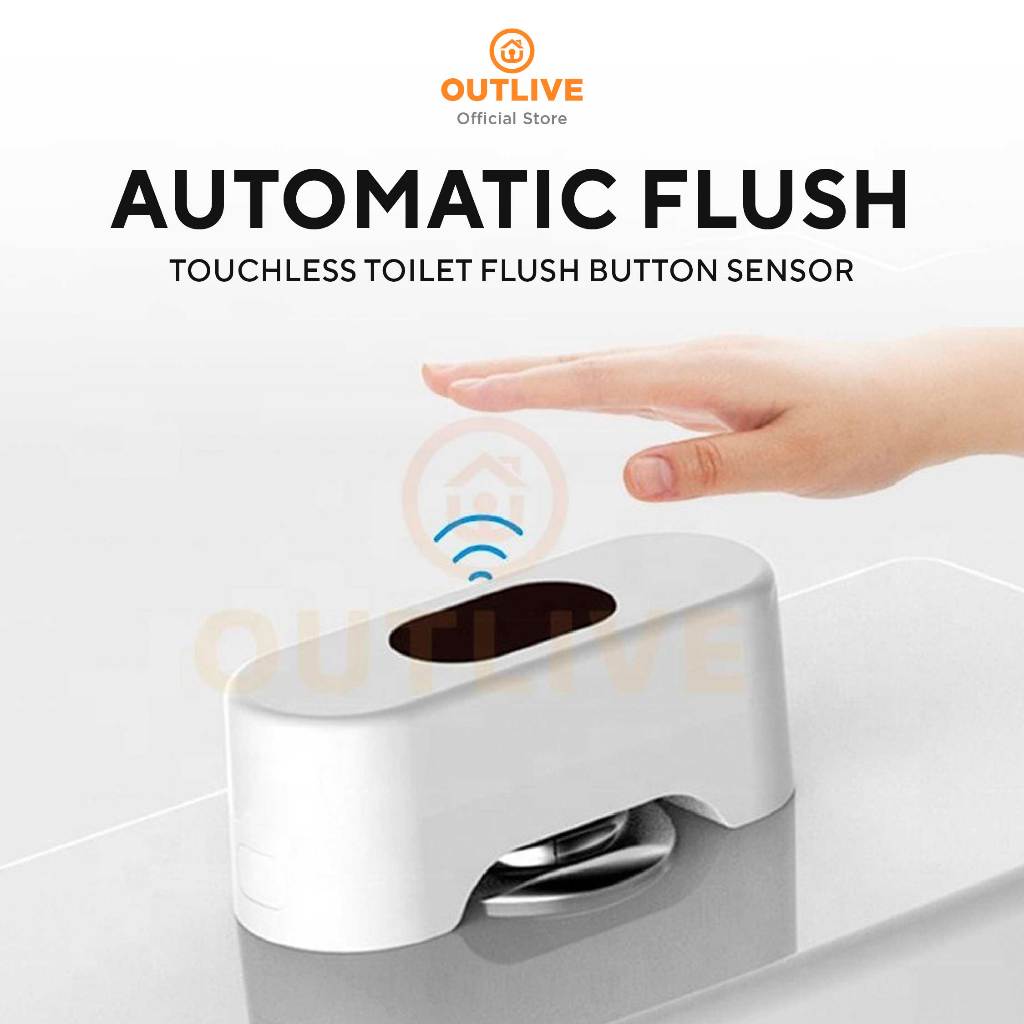 Automatic Toilet Flush Button Sensor Infrared Hygiene Touchless Sensor ...