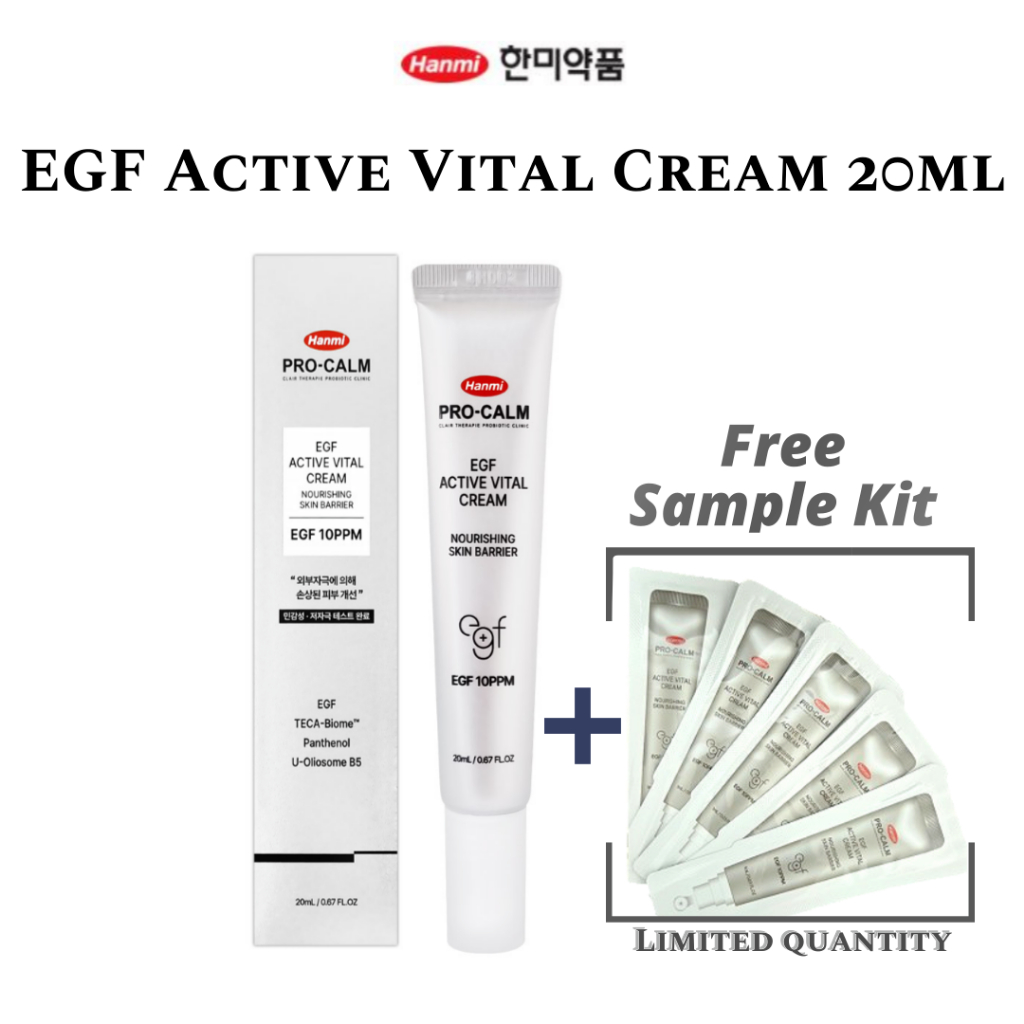 HANMI PHARM Pro-Calm EGF Active Vital Cream 20ml | Free Sample Kit ...