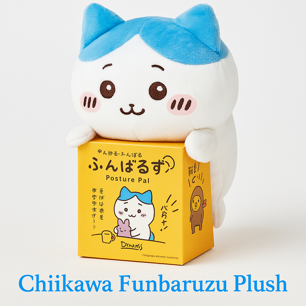 516 Chiikawa Funbaruzu Plush – Hachiware / Posture Pal / Official Japan ...