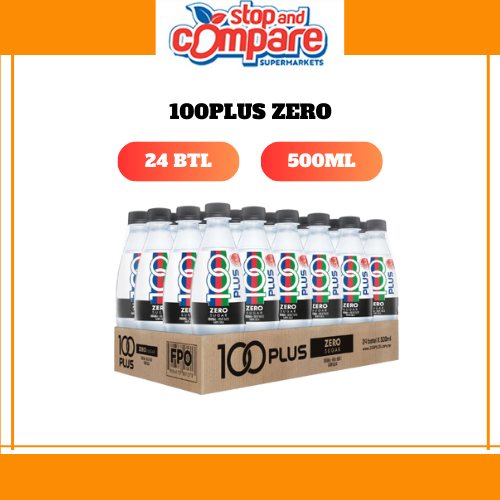 100Plus Zero Sugar ( 24 x 500ml)- Stop and Compare Supermarket | Shopee Singapore
