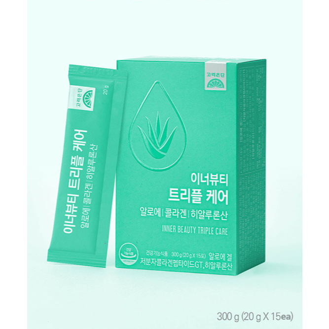 GORYEO UNDAN Inner Beauty Triple Care Aloe Collagen Hyaluronic Acid 1box(15ea) | Shopee Singapore