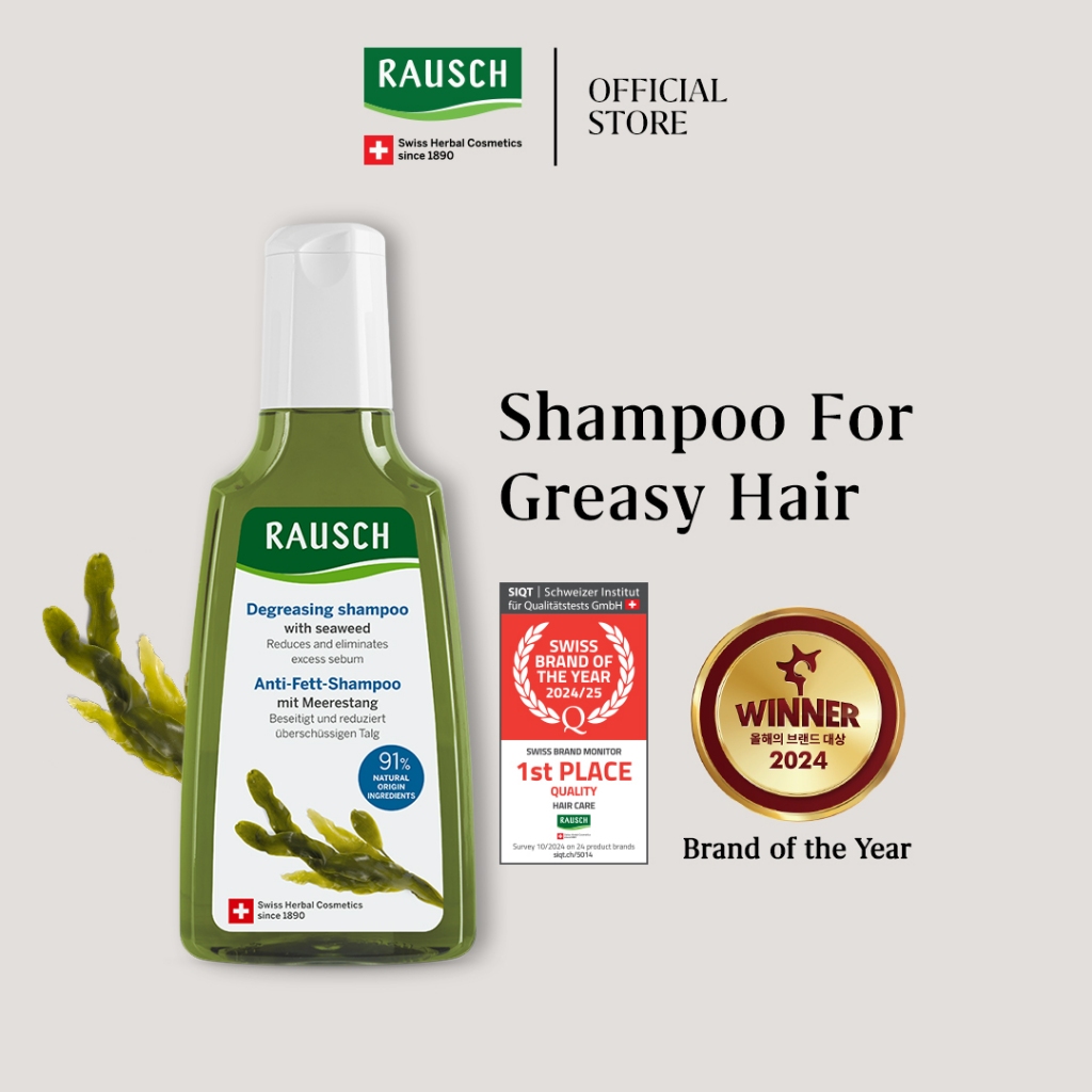 RAUSCH Degreasing Shampoo with Seaweed - For Oily Hair, 200ml | Shopee ...