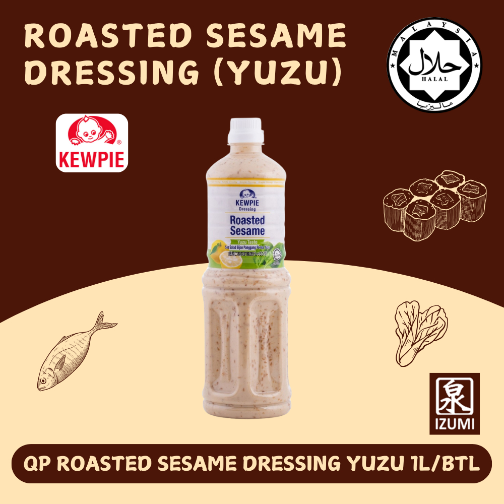 HALAL | Kewpie Yuzu Goma Roasted Sesame Dressing - 1L/BTL | Shopee ...