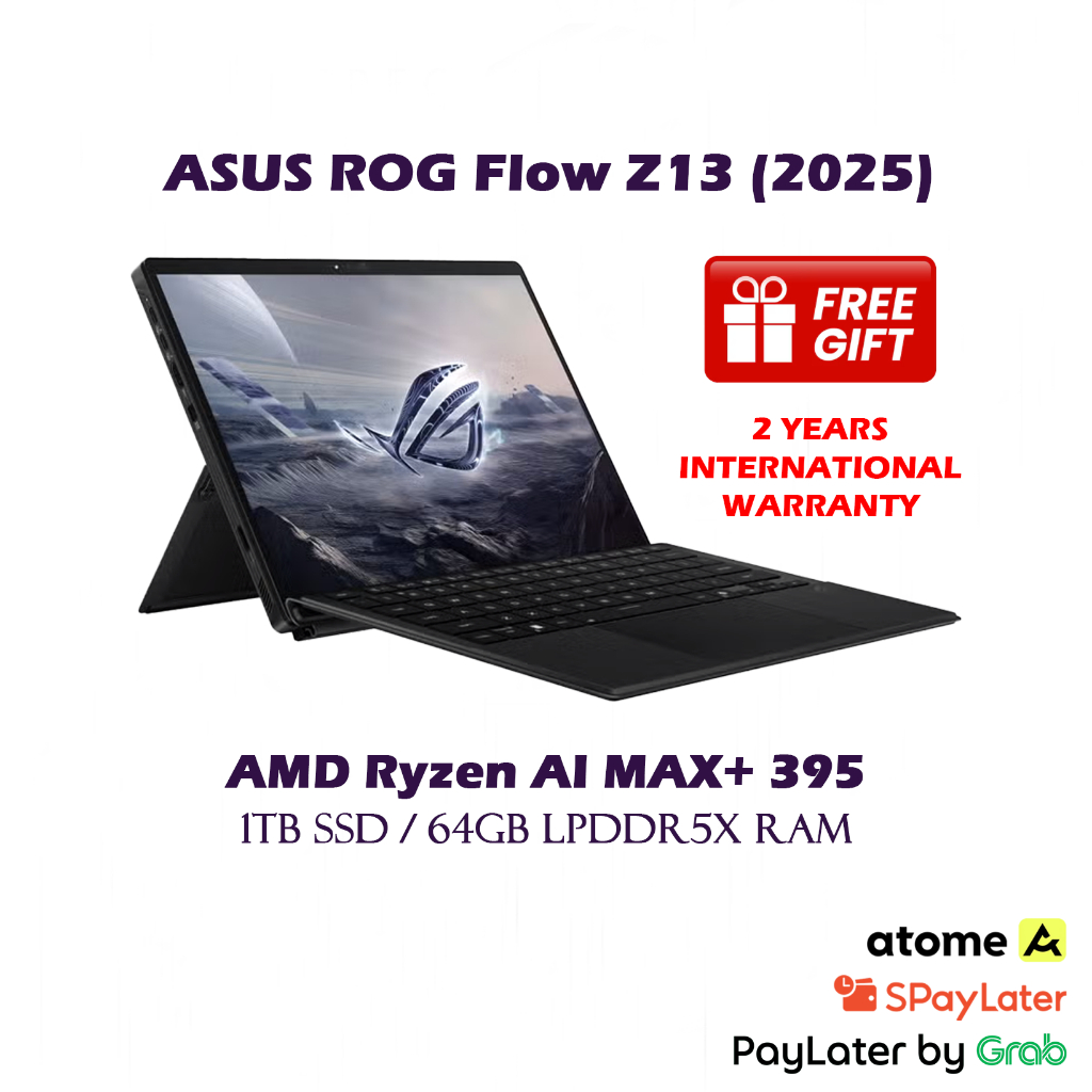 ASUS ROG Flow Z13 2025 GZ302 Gaming Laptop - AMD Ryzen AI MAX+ 395 ...