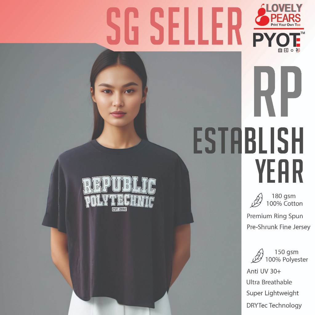 [EST] Republic Polytechnic T-Shirts | Shopee Singapore