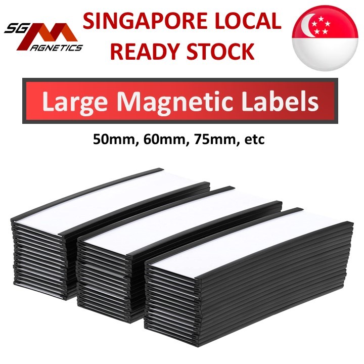 XL Large Magnetic Label Holder Big C Profile Magnet Label Holders for ...