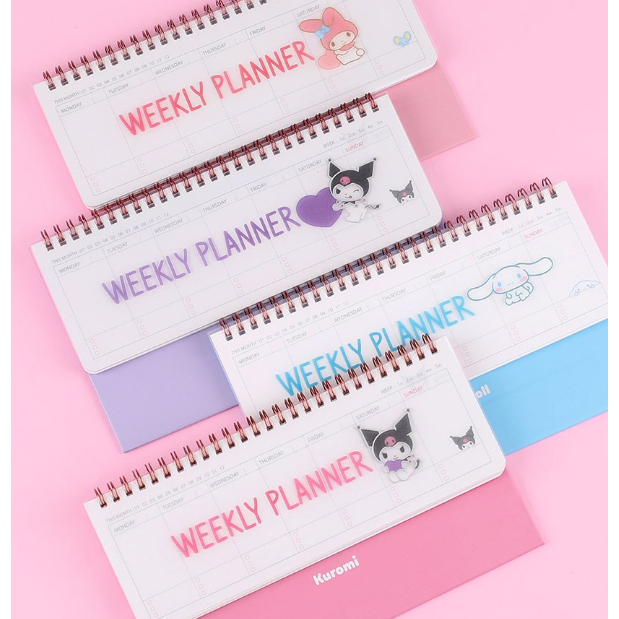 SANRIO PP my melody kuromi cinamoroll Weekly Planner | Shopee Singapore