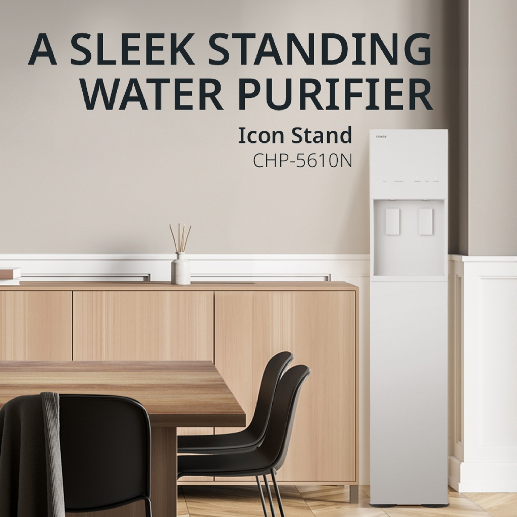 Coway Icon Stand Water Purifier/Dispenser with Hot, Cold and Ambient (1 ...