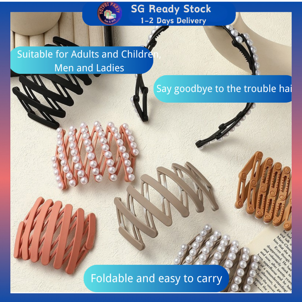[ ️SG STOCK ️]beauty Retractable Headband New Foldable Portable out ...