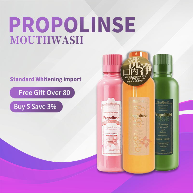 [8 Flavours] Pieras Propolinse Mouthwash 600ml Anti-Terrible Breath and ...