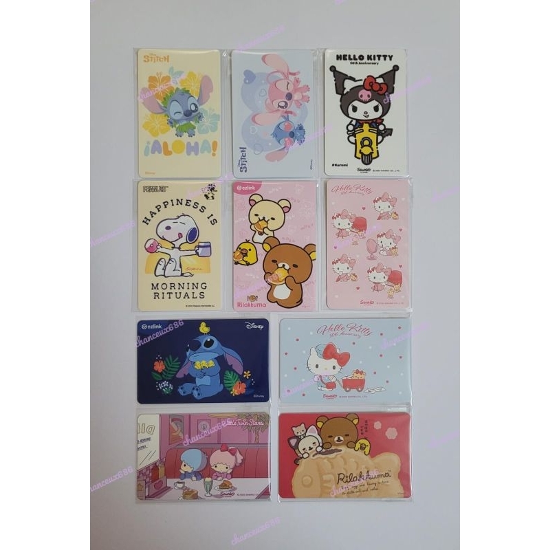 Sanrio Kuromi Lilo & stitch Simplygo ezlink card, little twin stars ...
