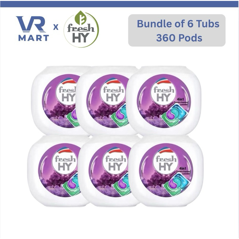 [Bundle of 6] Fresh HY 4in1 Laundry Capsules / Laundry Pods | Shopee ...