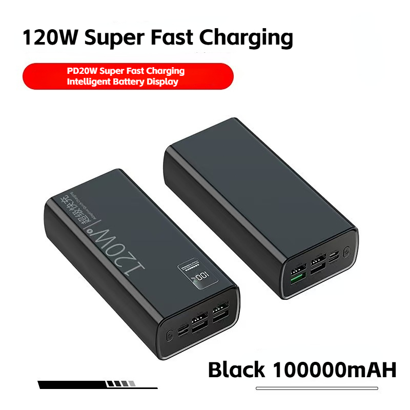 ⭐🇸🇬 PD 120W Super Fast Charging Powerbank 100000mAH Power Bank Qc3.0 ...