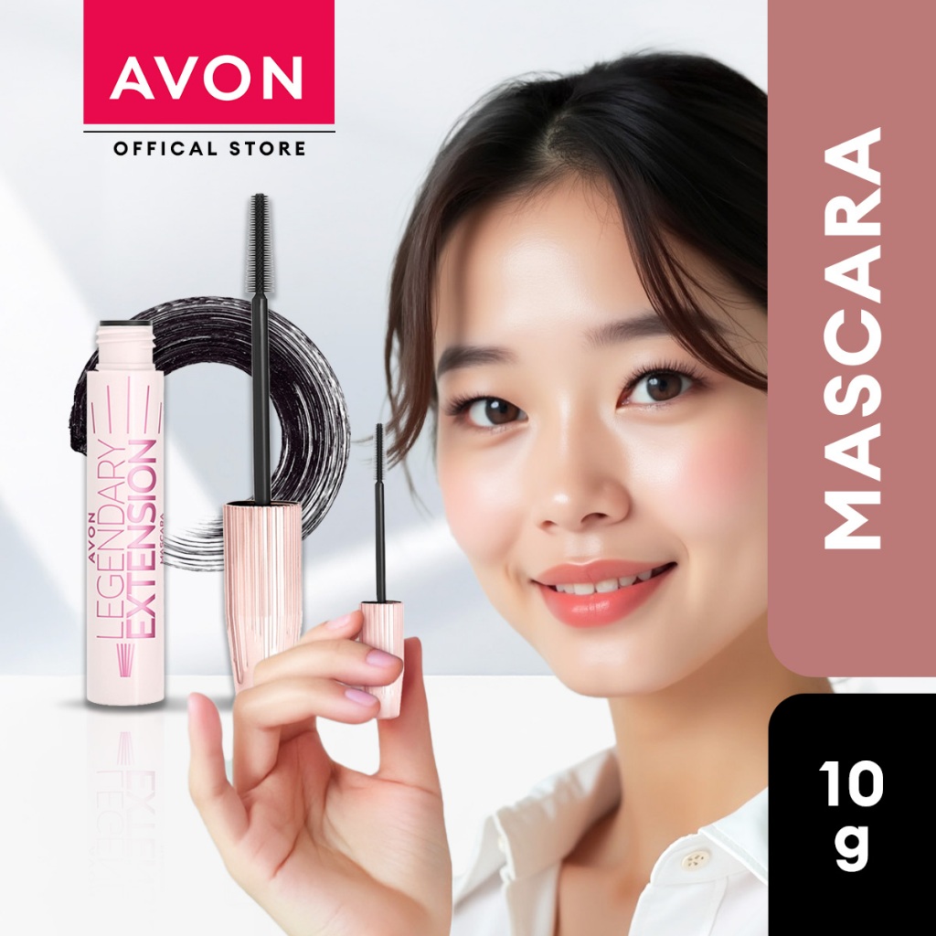 AVON Legendary Extension Mascara 10g | Clump-Free, Lengthening & Volumizing with Provitamin B5 ...