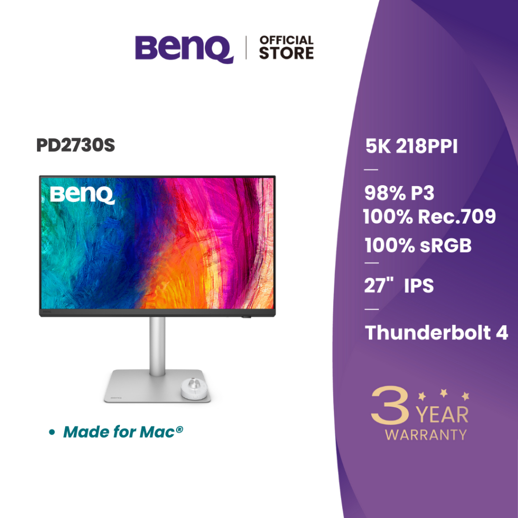 BenQ PD2730S | Mac-Ready 5K Designer Monitor | 27 inch IPS | USB-C ...