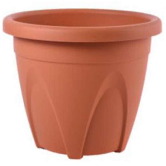 BABA AR-280 Plastic Pot (Cotta Colour) (28cmØ x 23.6cmH) House Home ...