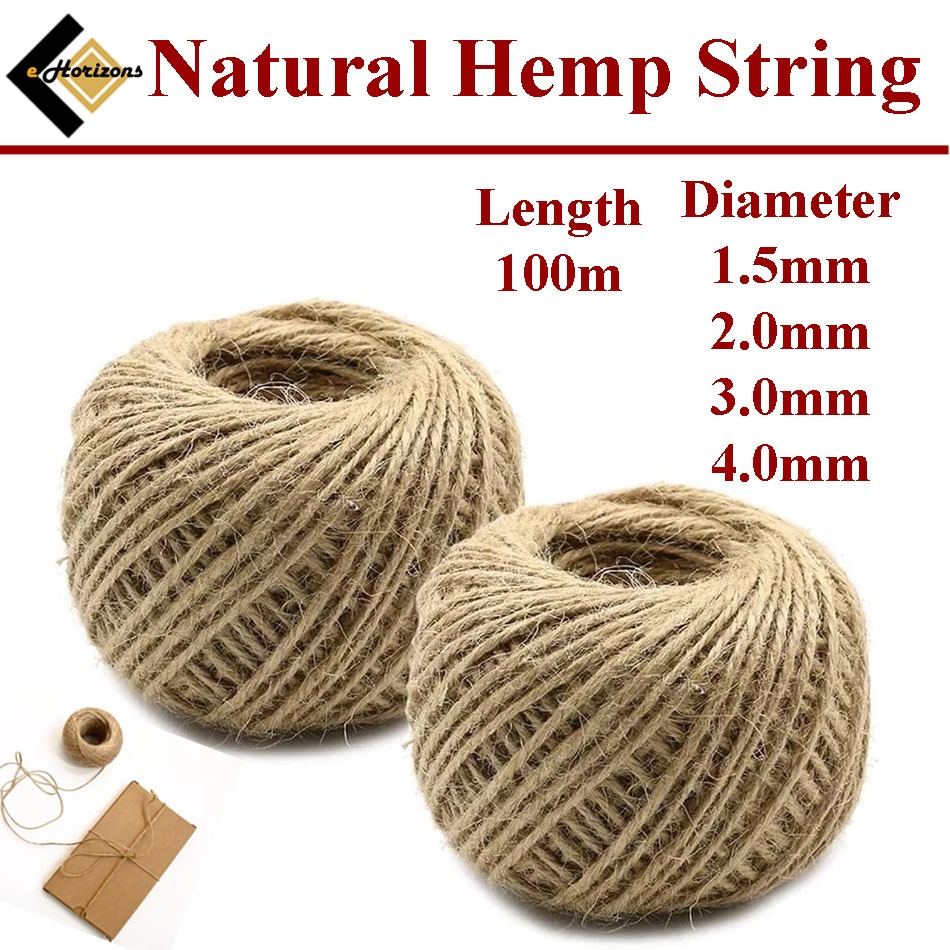 Natural Hemp String Rope Hemp Twine String DIY Gift Rope Decoration ...
