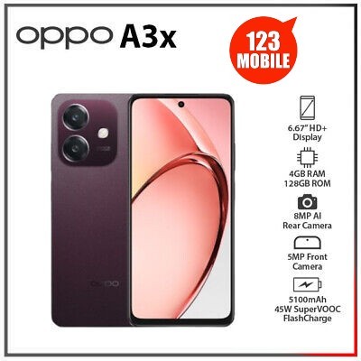 OPPO A3X 4G 4GB RAM + 64GB ROM (Random Color) | Shopee Singapore