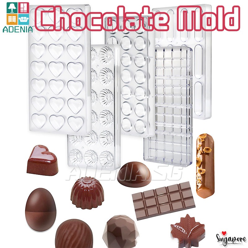 【SG】Chocolate Mould 3D Chocolate Molds Polycarbonate Chocolate Candy ...