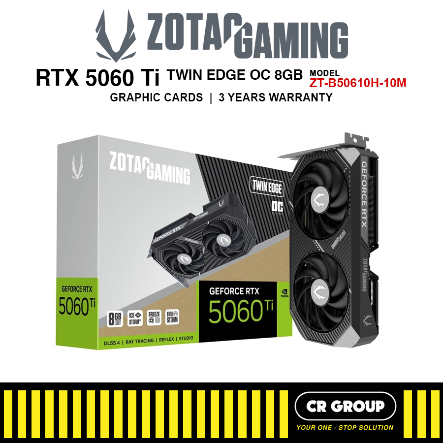 ZOTAC GAMING RTX 5060/5060Ti TWIN EDGE OC/5060 SOLO - 8GB/16GB (3Yrs ...