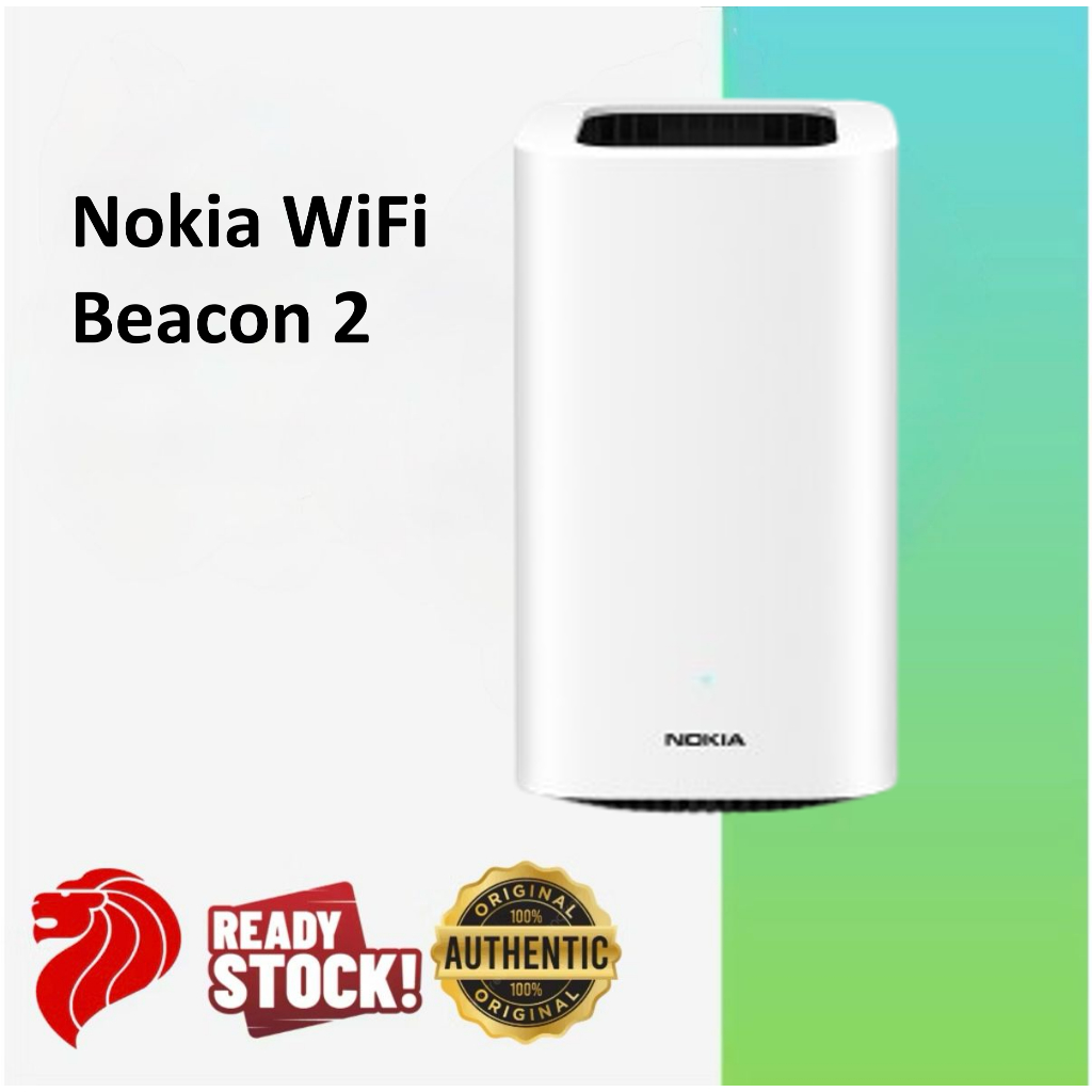 Nokia WiFi Beacon 2 AX1800 WiFi 6 Mesh Router for Seamless Home Network Coverage | Shopee Singapore