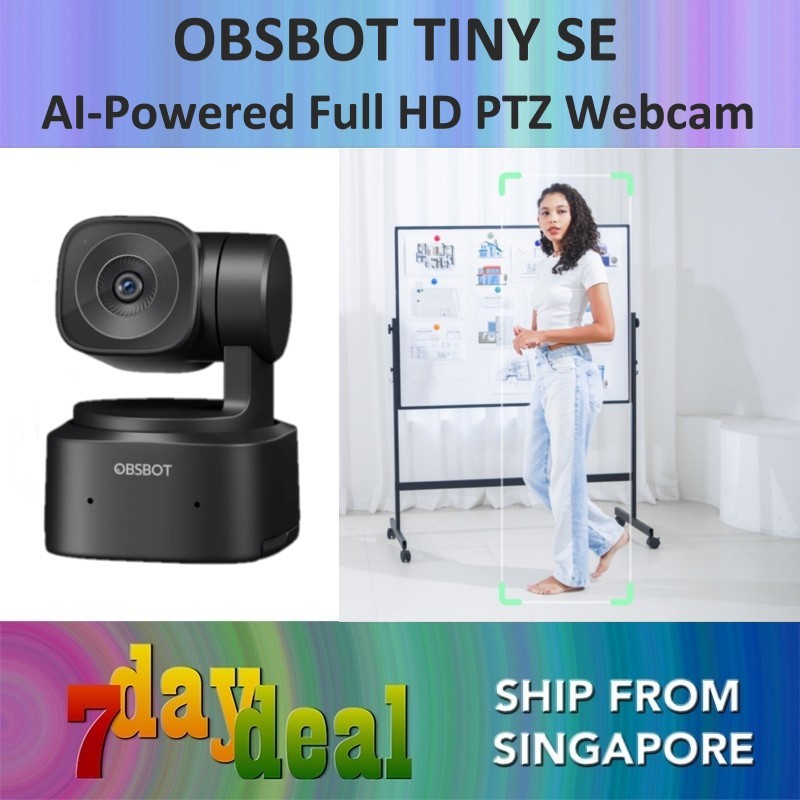 OBSBOT TINY SE AI-Powered Full HD PTZ Webcam | Shopee Singapore