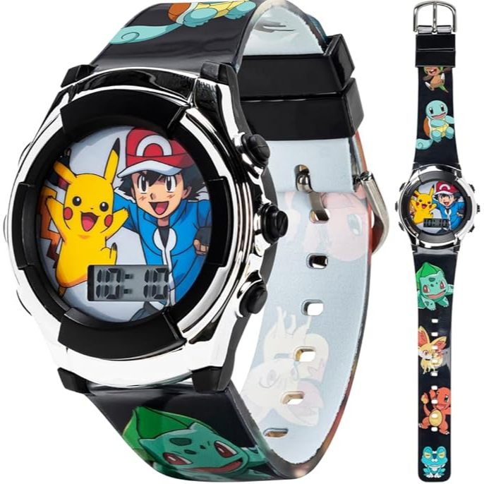 Pokemon Kids' Watch with Flashing LED Lights, Digital Watch with ...