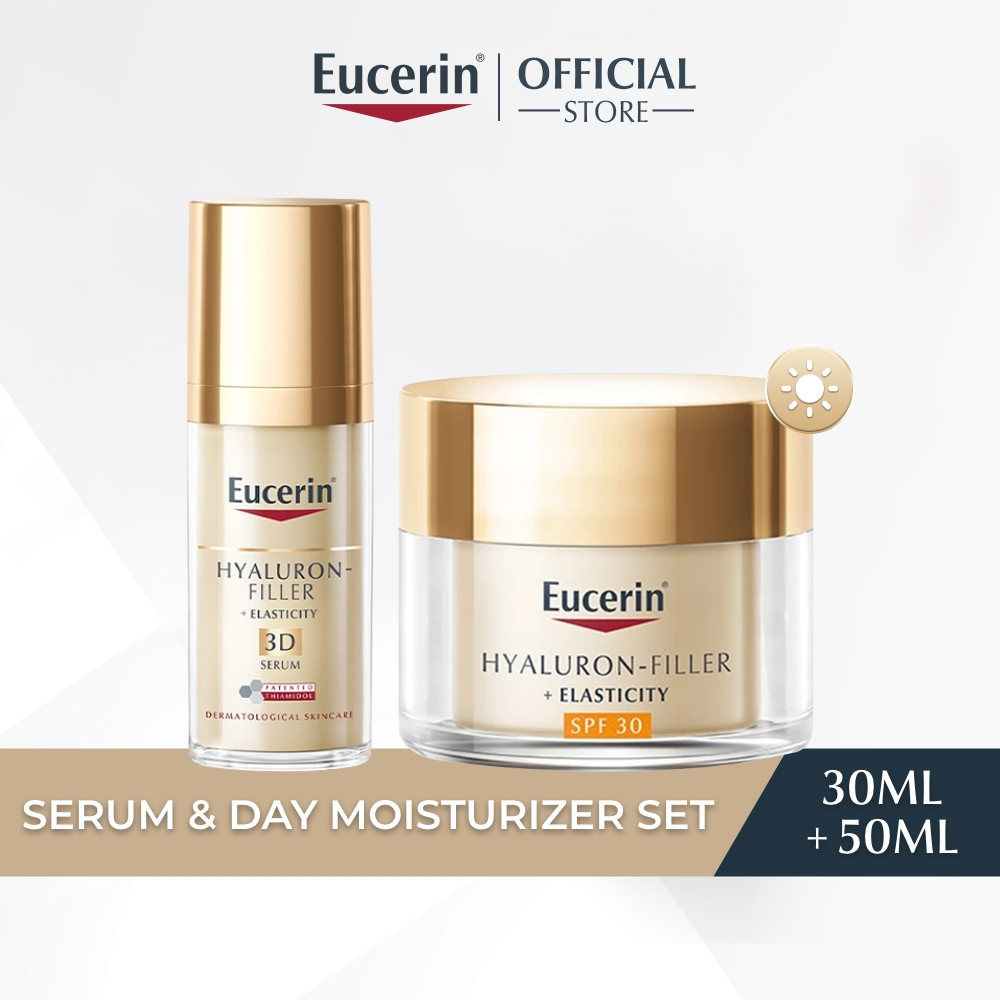 Eucerin Hyaluron-Filler + Elastic Serum & Day Set (Elastic Filler 3D ...