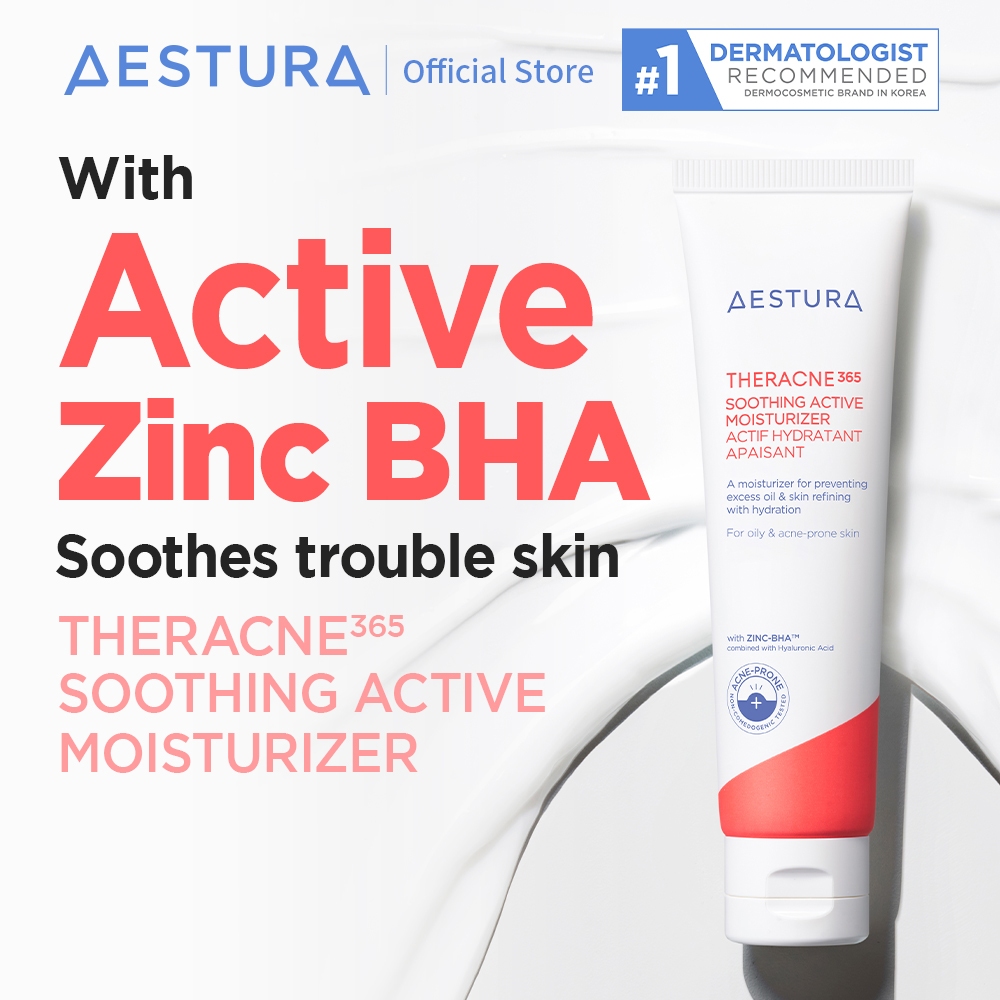 AESTURA THERACNE365 Soothing Active Moisturizer for Acne-Prone Skin ...