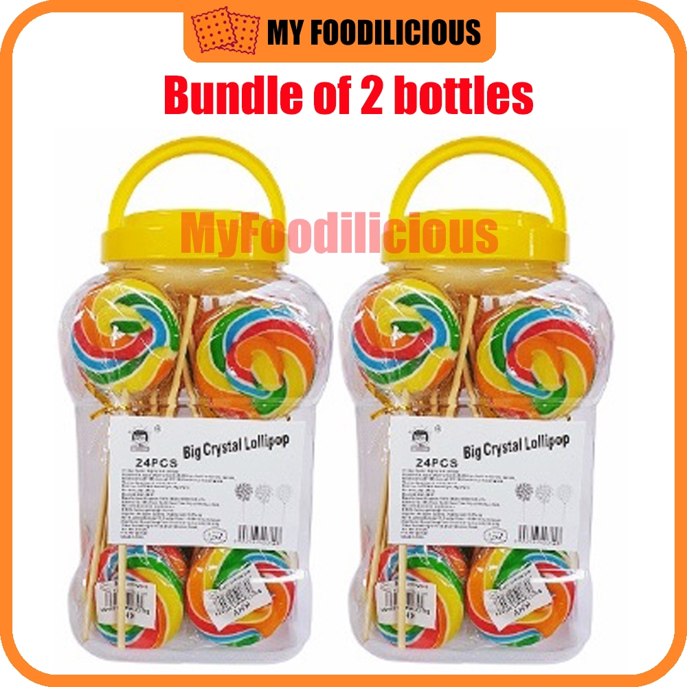 Hepin Big Crystal / Big Wind Wheel Lollipop 24pcs 风轮棒棒糖 suitable for ...