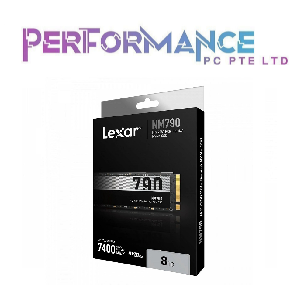 LEXAR NM790 8TB NVME Gen4 (7400R/6500W) M.2 2280 PCIe Gen 4×4 NVMe SSD ...