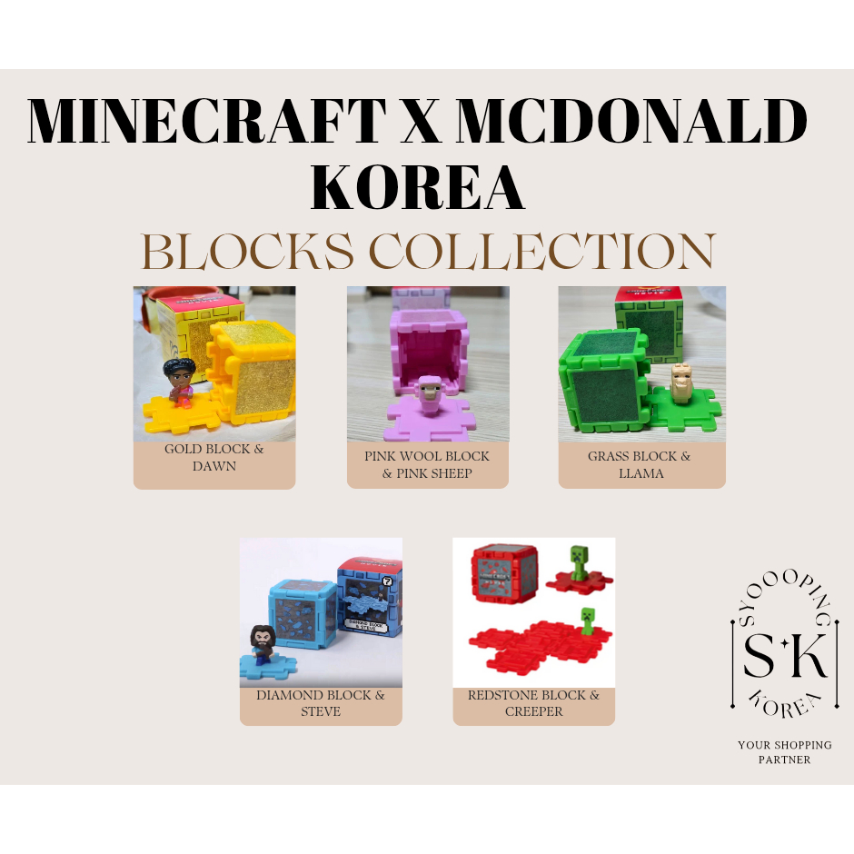[Minecraft toys] MCD x Minecraft 2025 Happy Meal Movie Collectibles ...