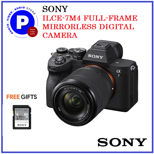 SONY ILCE-7M4 FULL-FRAME MIRRORLESS DIGITAL CAMERA (FREE SONY SF-E64 ...