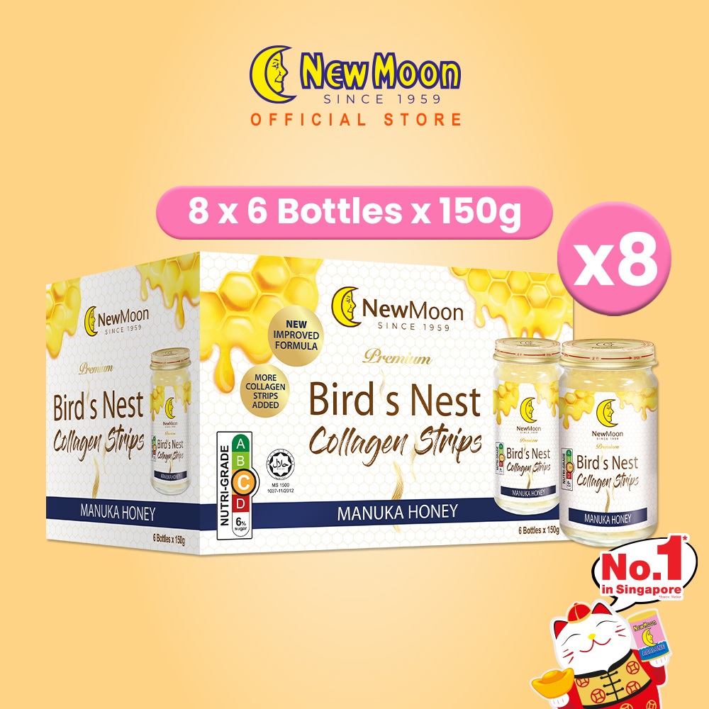 [Bundle of 8] New Moon Bird's Nest Collagen Strips With Manuka Honey ...
