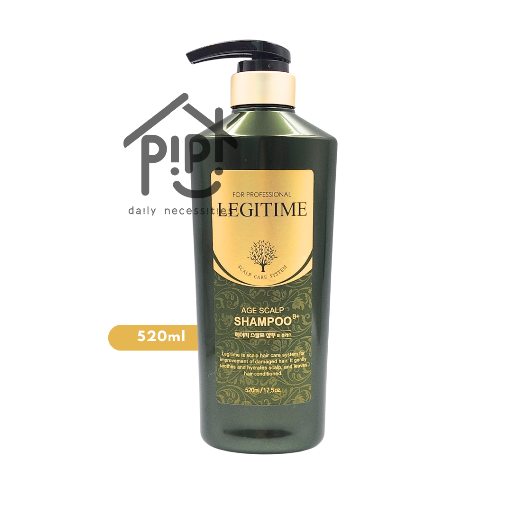 Legitime Age Scalp Care Shampoo B+ 520ml (Anti Hair Loss) | Shopee ...